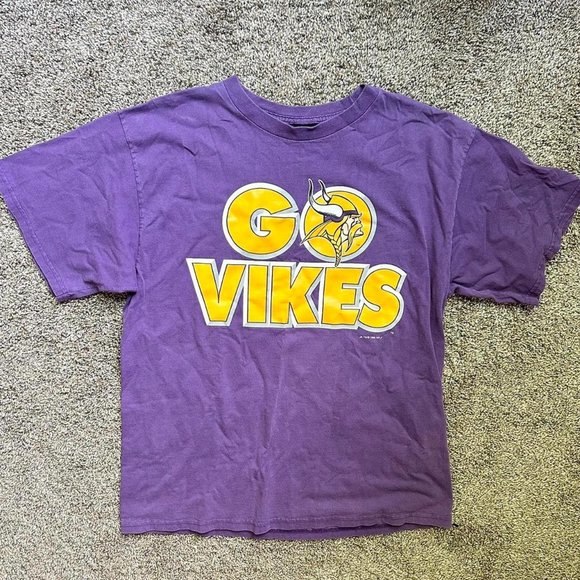 NFL | Shirts | Vintage 998 Minnesota Vikings Go Vikes Tshirt | Poshmark